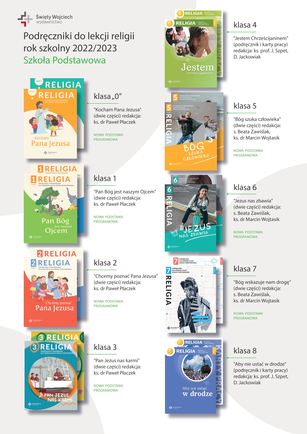 Podręczniki do religii na rok szkolny 2022/2023
